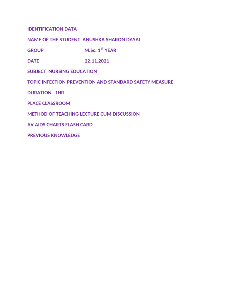 Identification Data | PDF