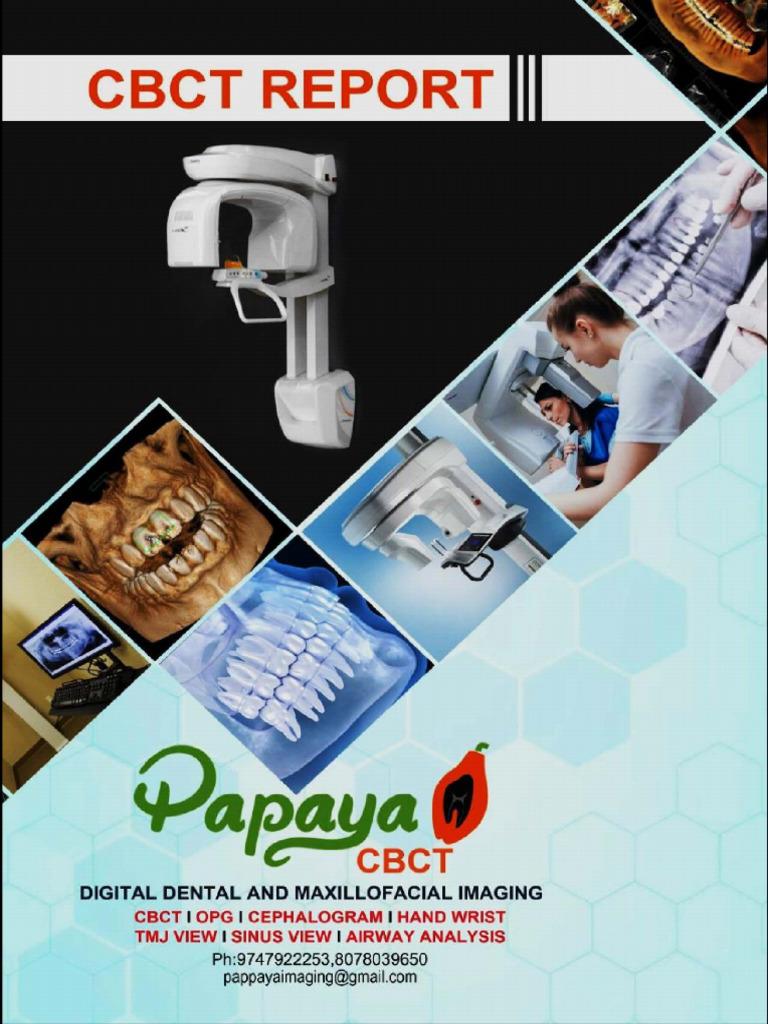 Dental CBCT REPORT Sample | PDF | Dental Anatomy | Tooth