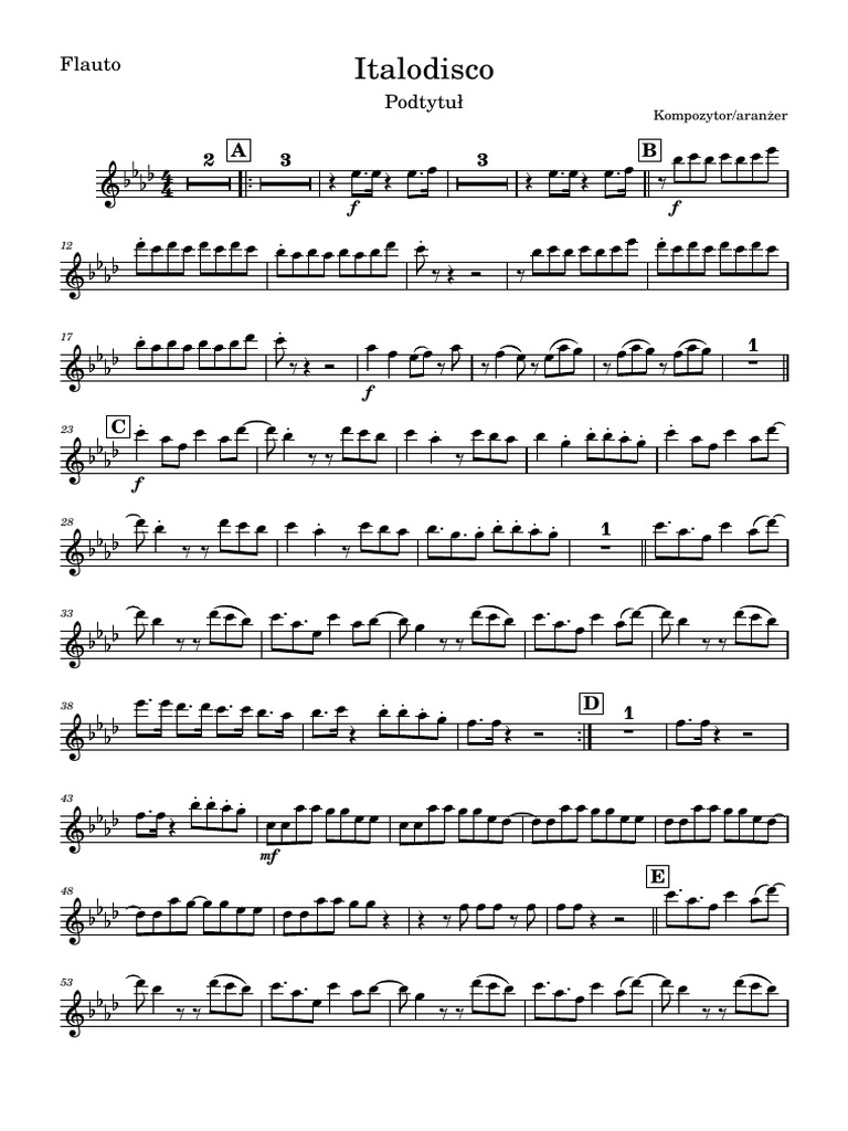 Italodisco Flauto | PDF