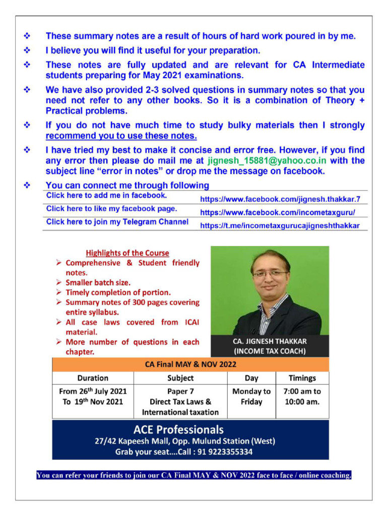 Chapter 10 Set Off & Carry Forward of Losses | PDF