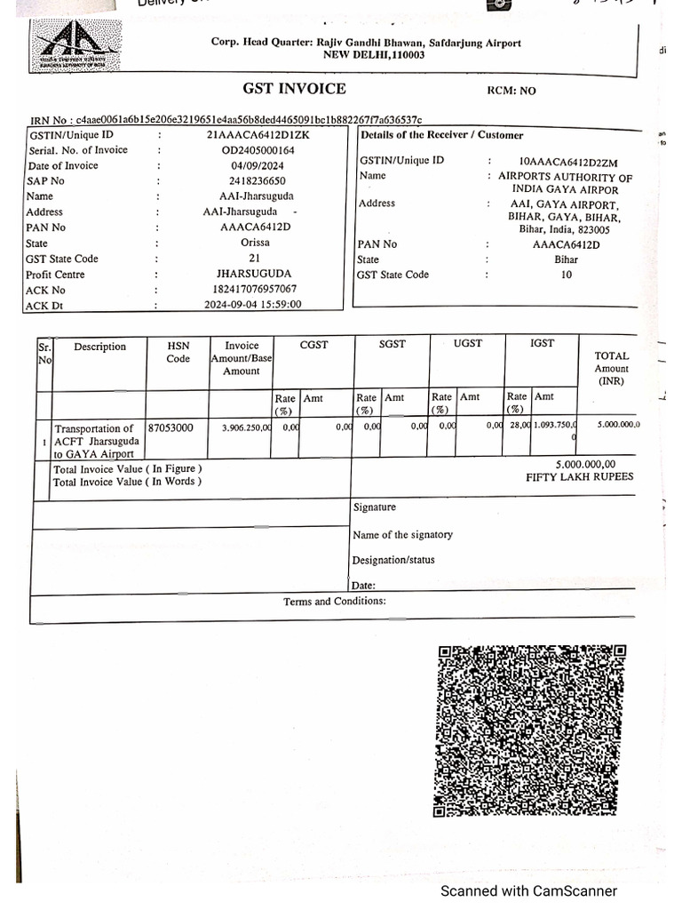 ACFT GST Invoice | PDF