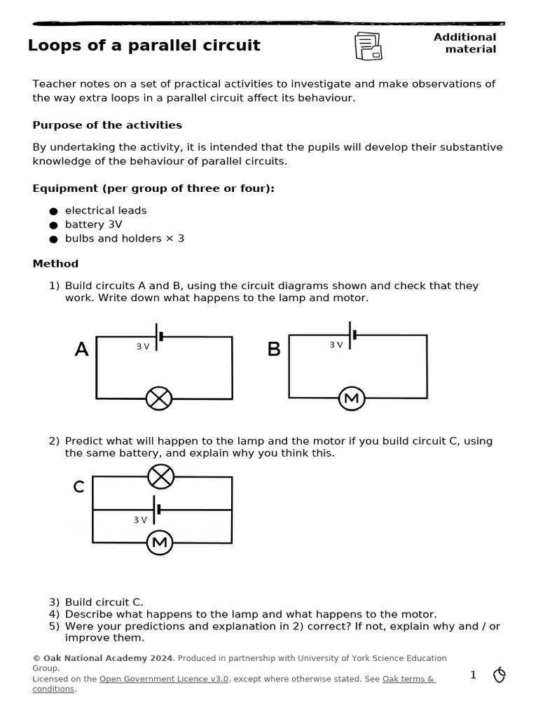 additional-materials loops of a parallel circuits | PDF | Series And Parallel Circuits | Electricity