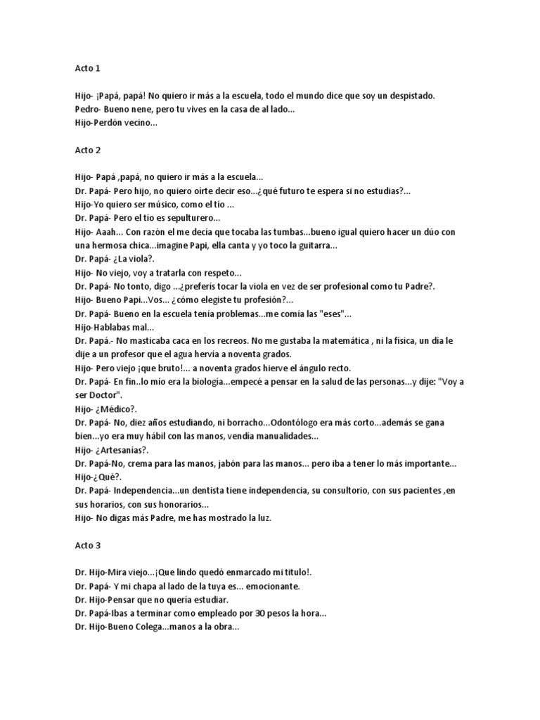 Libreto Corto de Teatro Infantil