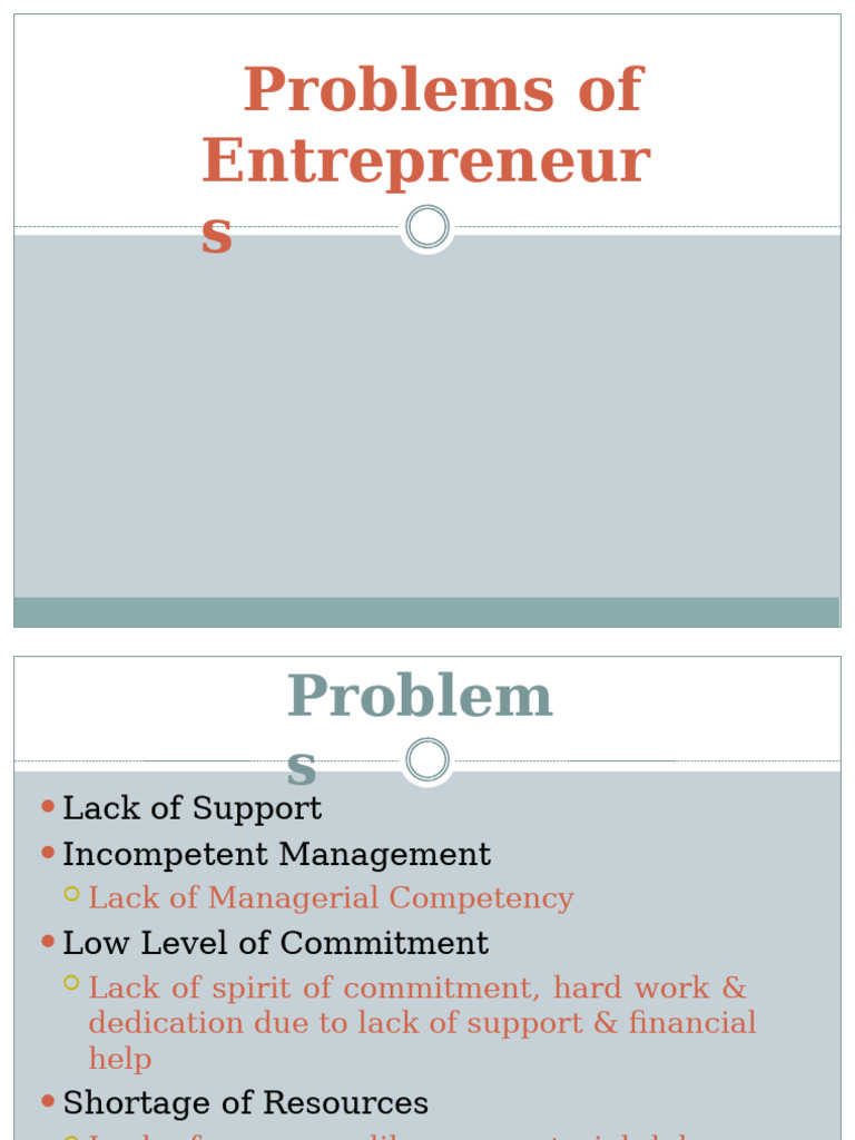 Key Challenges Faced by Entrepreneurs | PDF
