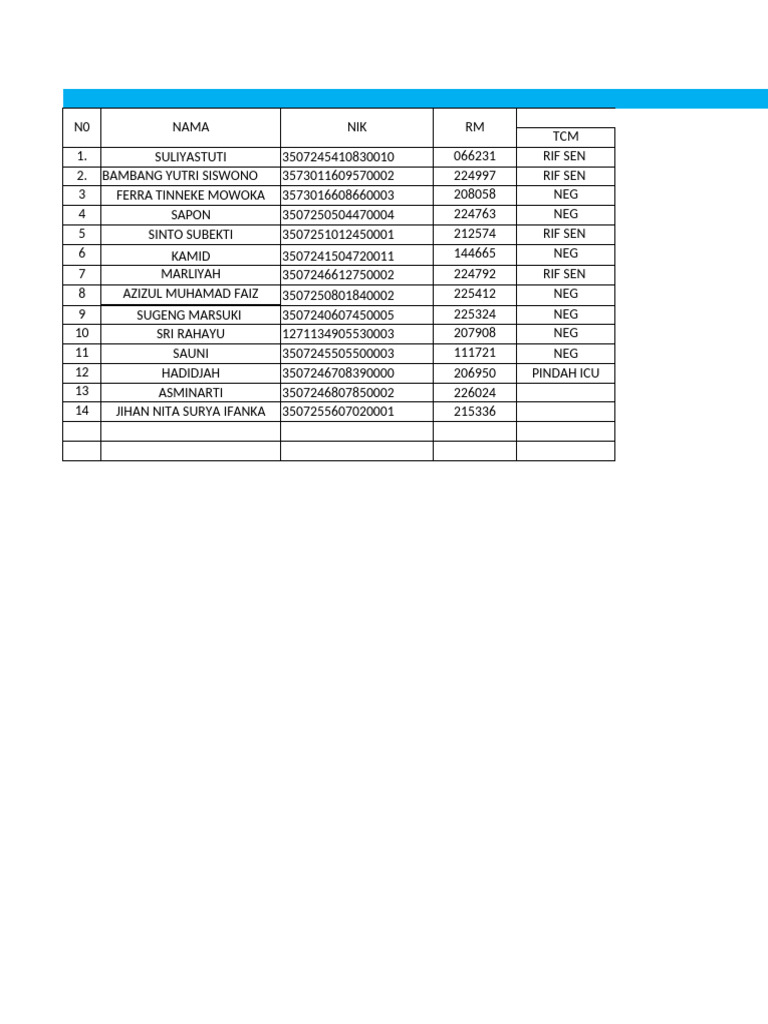 Rekap Data Pasien TB 2025 | PDF