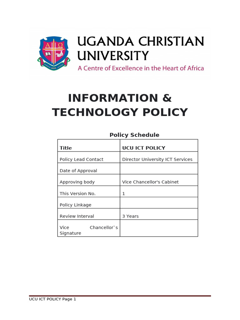 UCU ICT Policy draft V1 | PDF | Email Spam | Internet