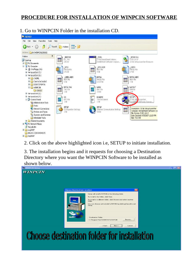 WINPCIN Software Installation Guide | PDF