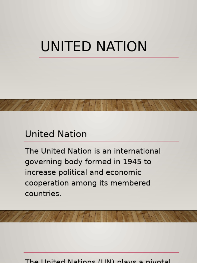 UN's Role in International Marketing | PDF