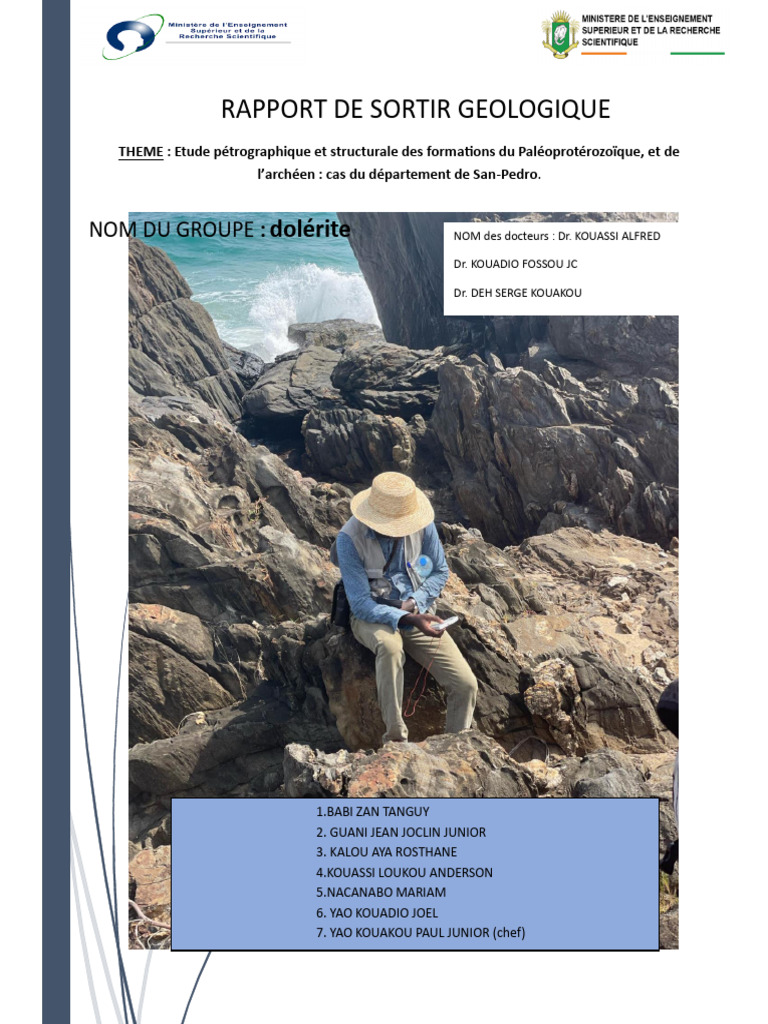Étude géologique à San-Pedro | PDF | Géologie | Roche magmatique