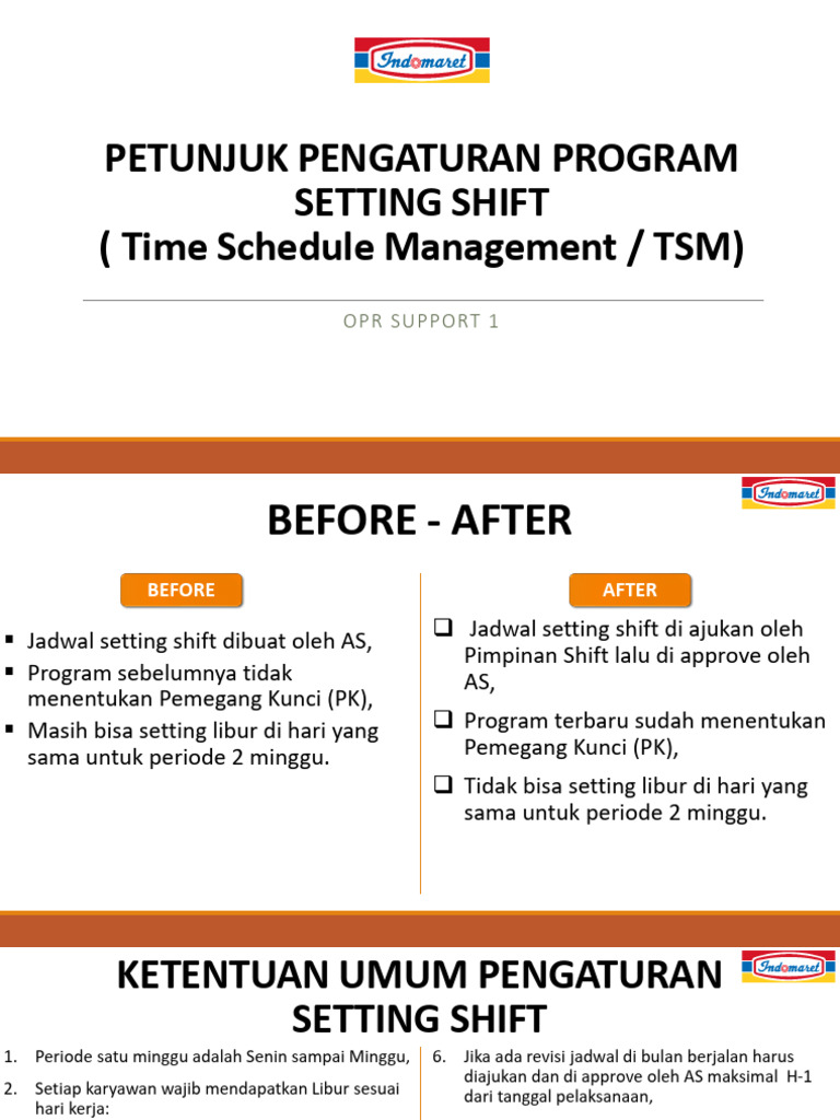 Petunjuk Pengaturan Program TSM 120924 | PDF