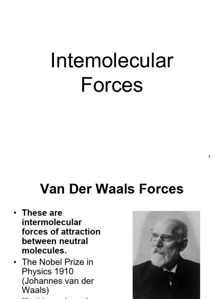 Intermolecular Forces Explained | PDF | Intermolecular Force | Chemical ...