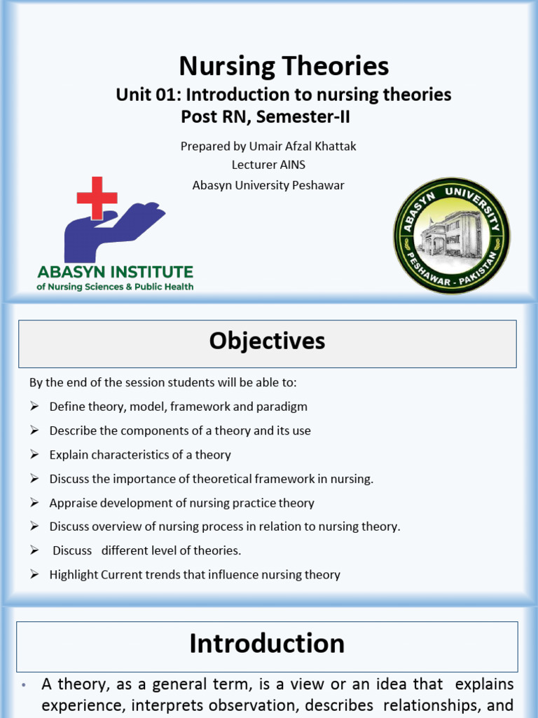 Overview of Nursing Theories and Frameworks | PDF | Theory | Concept