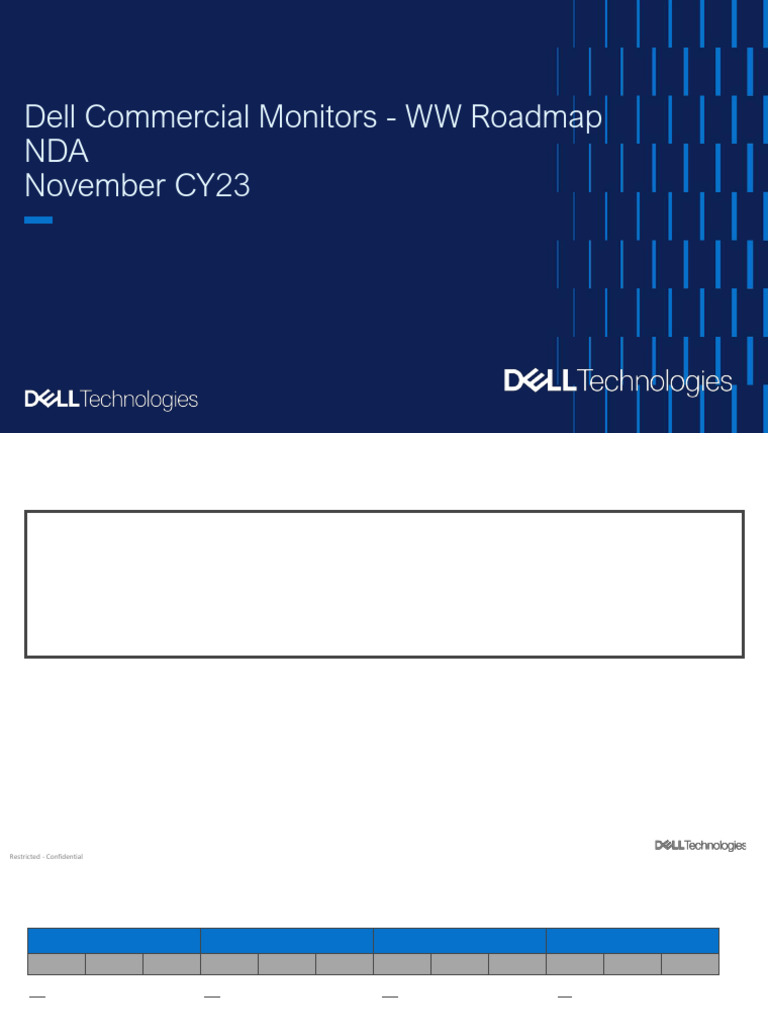 Dell Monitors Roadmap 2025 | PDF | Computing | Digital Technology