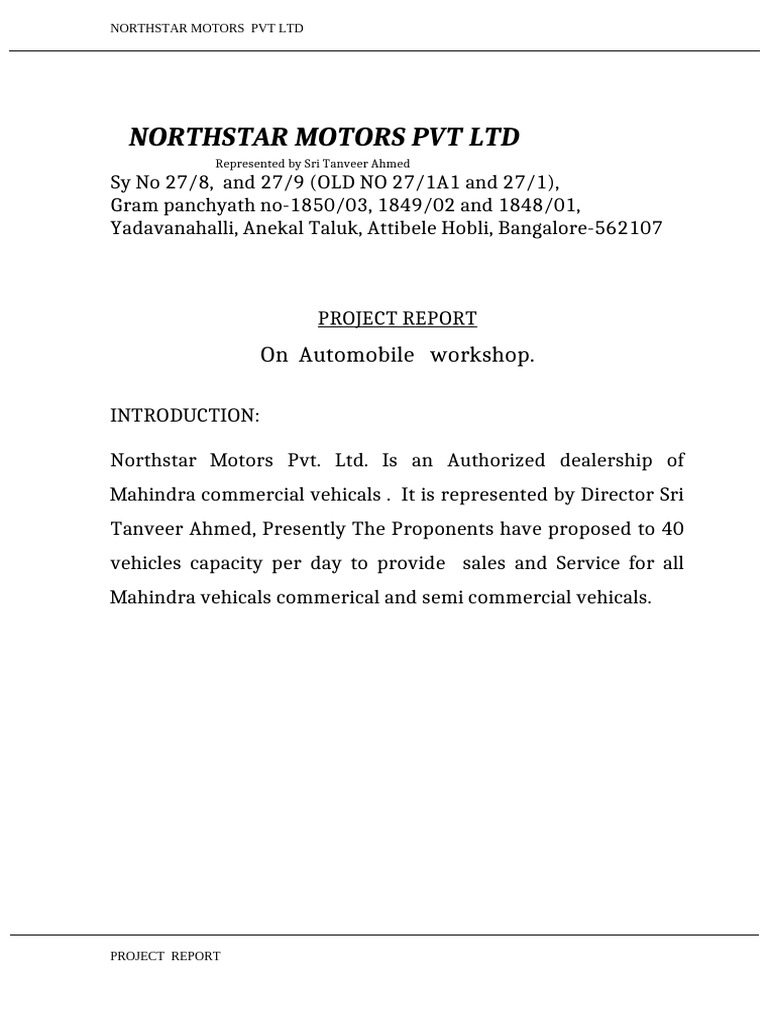 Northstar Project Report | PDF | Waste | Dust