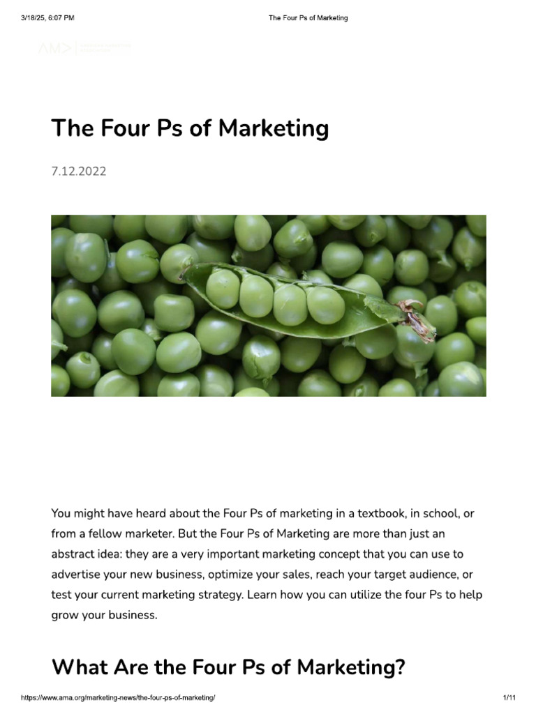 4ps of Marketting Strategies | PDF
