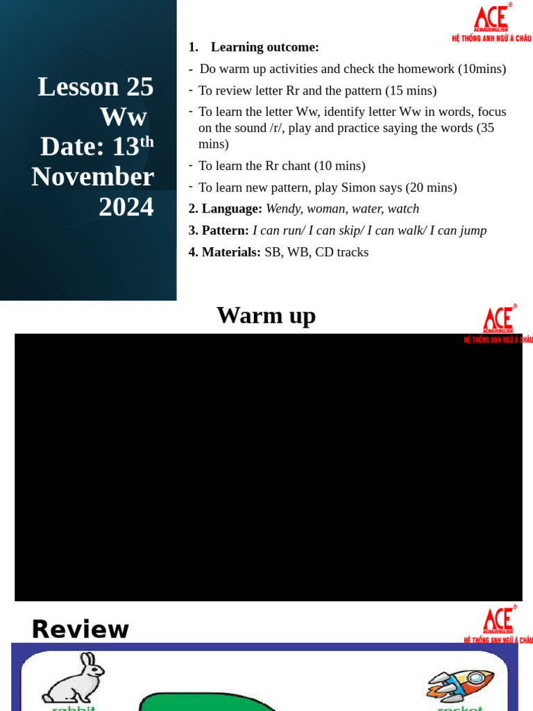 Ms Thi Begin 1 Lesson 25 WW Date 13-11 | PDF