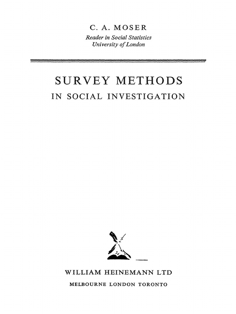 2015.189532.survey Methods in Social Investigations | PDF