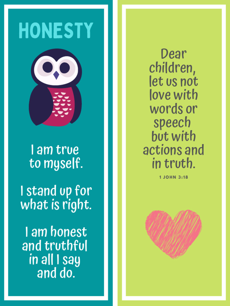 Honesty Bible Stories Free Printables | PDF
