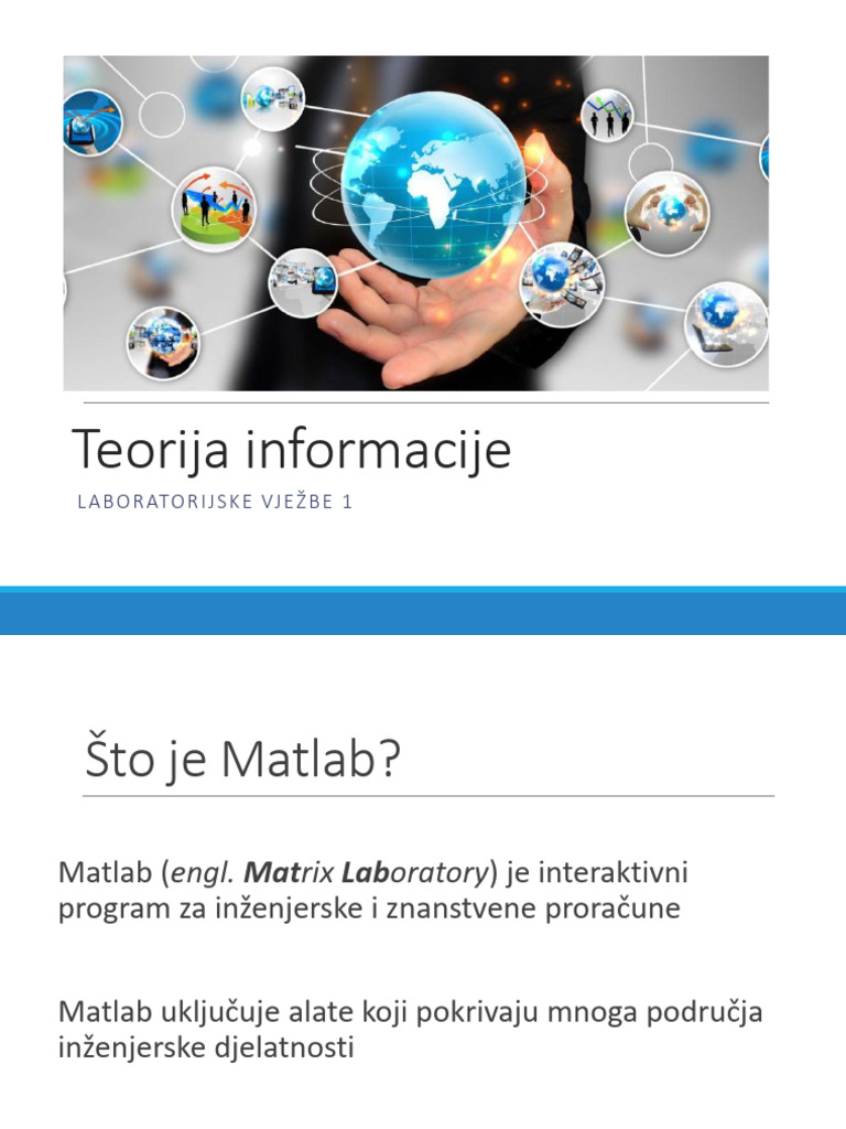 TINF-P+V-13-Lab 1 Uvod U MATLAB-vjezbe | PDF