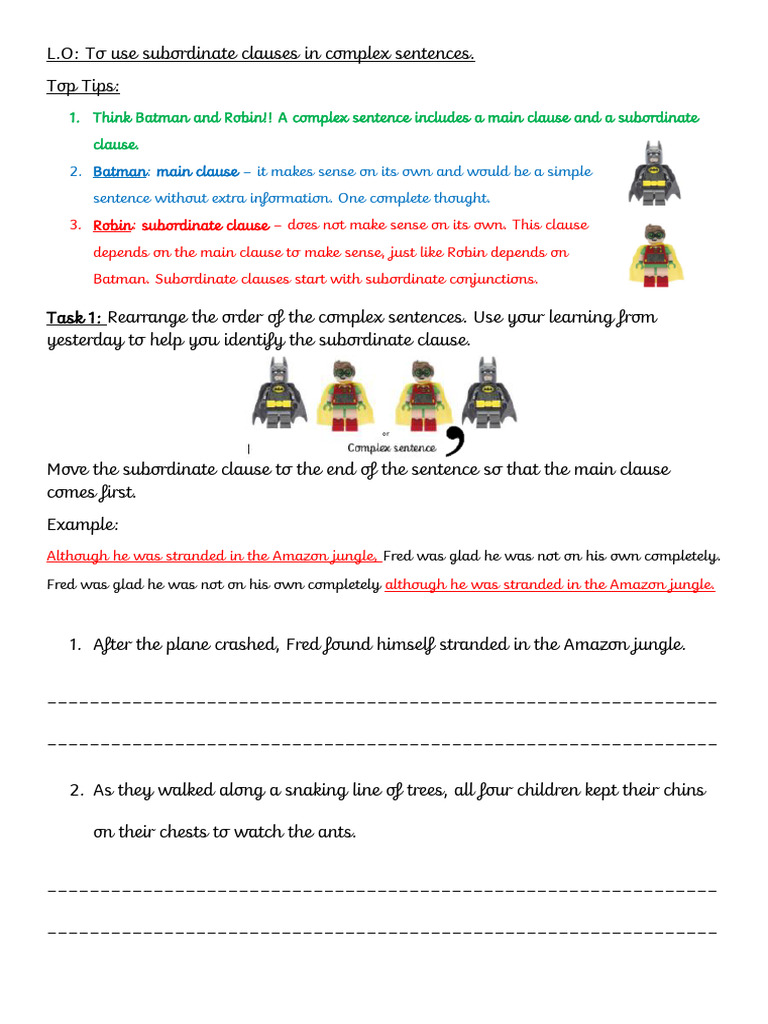 English Worksheet Task 1 and Task 2 | PDF | Syntax | Grammar