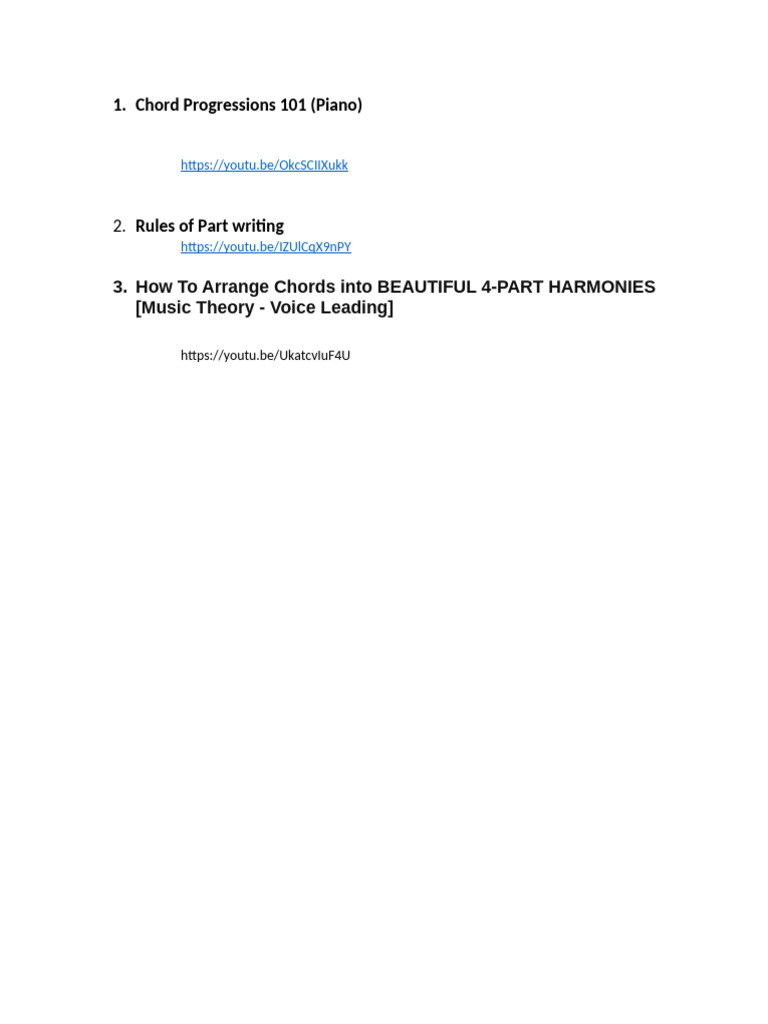 Chord Progressions 101 | PDF