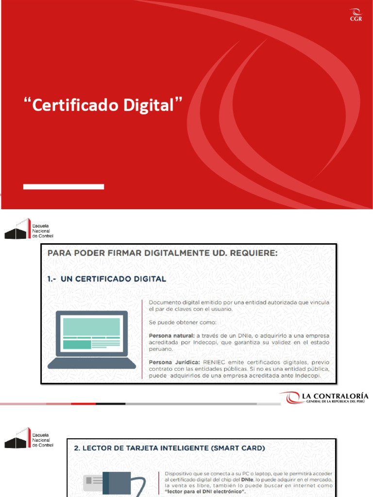 4. Exposición sobre el Certificado Digital | PDF