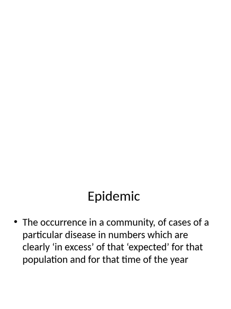 Epidemic Investigation Overview | PDF | Epidemics | Infection