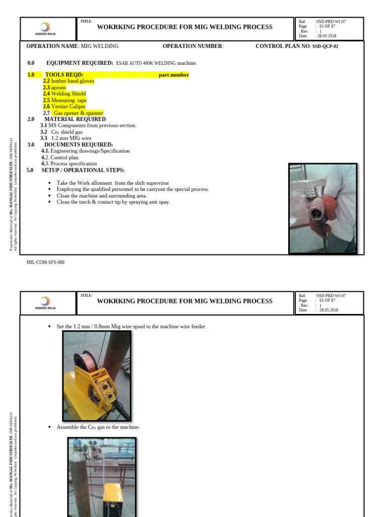 Ssd-Prd-Wi-07-Mig Welding | PDF | Welding | Construction