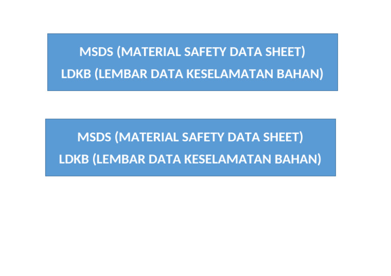 MSDS Labeling | PDF