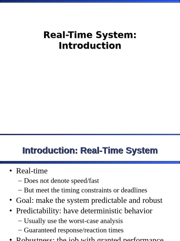 Real-Time System | PDF | Scheduling (Computing) | Real Time Computing