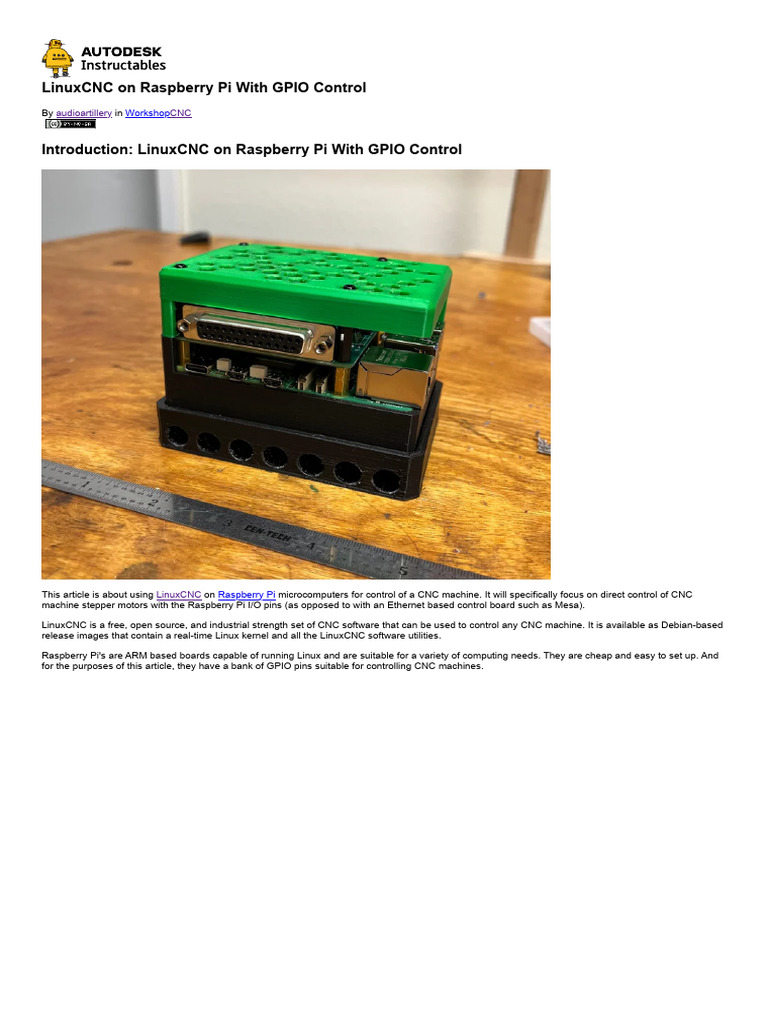 LinuxCNC On Raspberry Pi With GPIO Control - 8 Steps (With Pictures ...