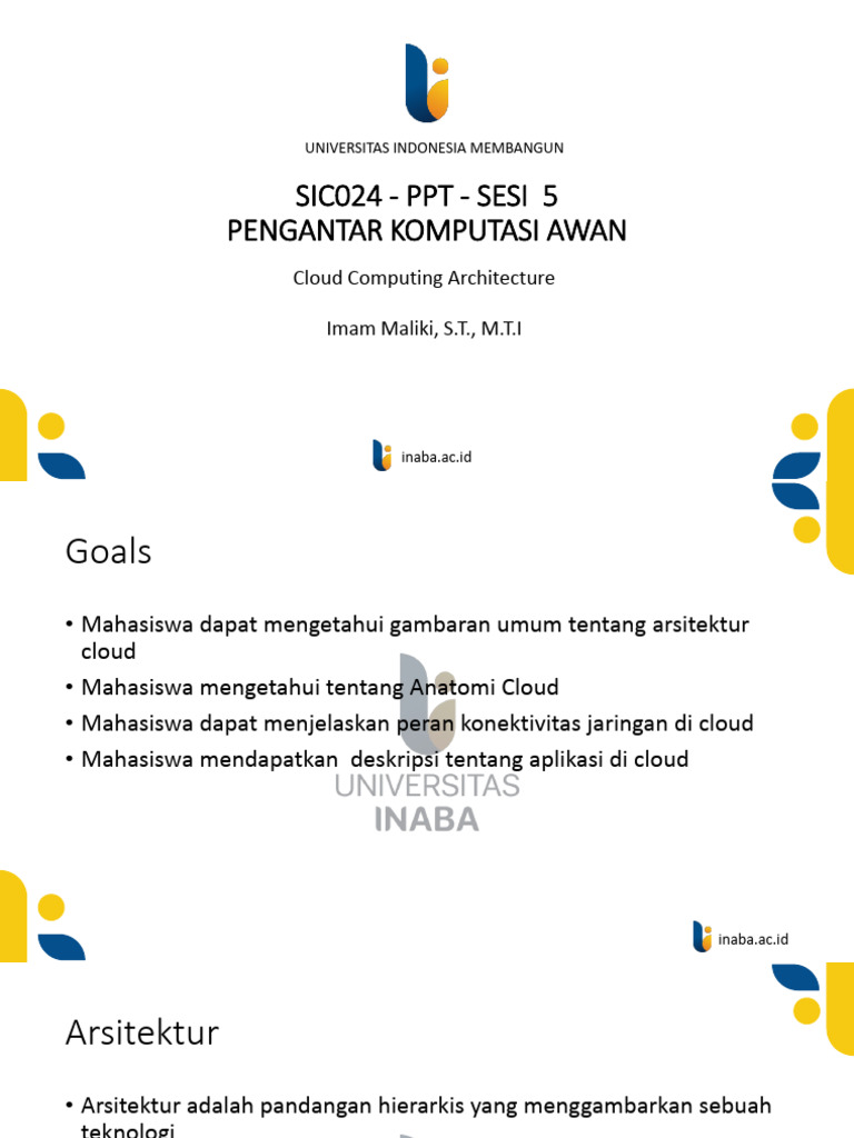 Pertemuan 5 Cloud Computing Architecture | PDF