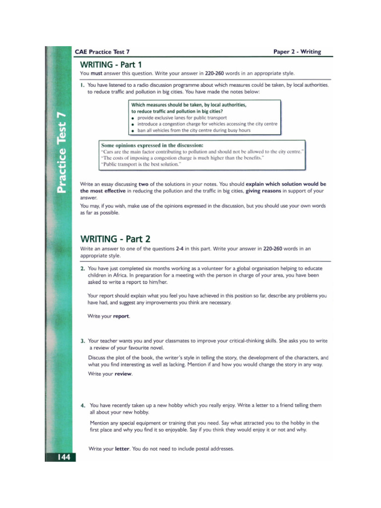 C1-Writing Test 7 | PDF