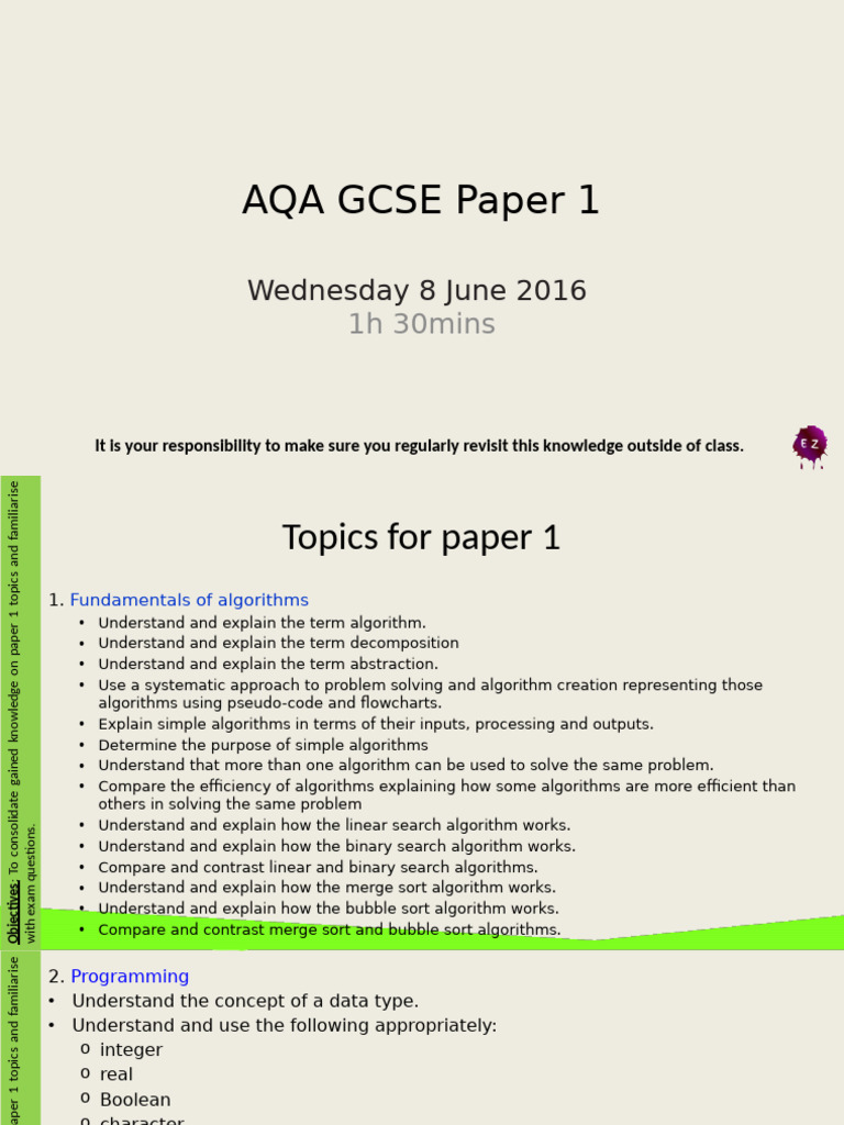 Aqa Gcse Paper1 Jun2016 | PDF | Byte | Computer Data Storage