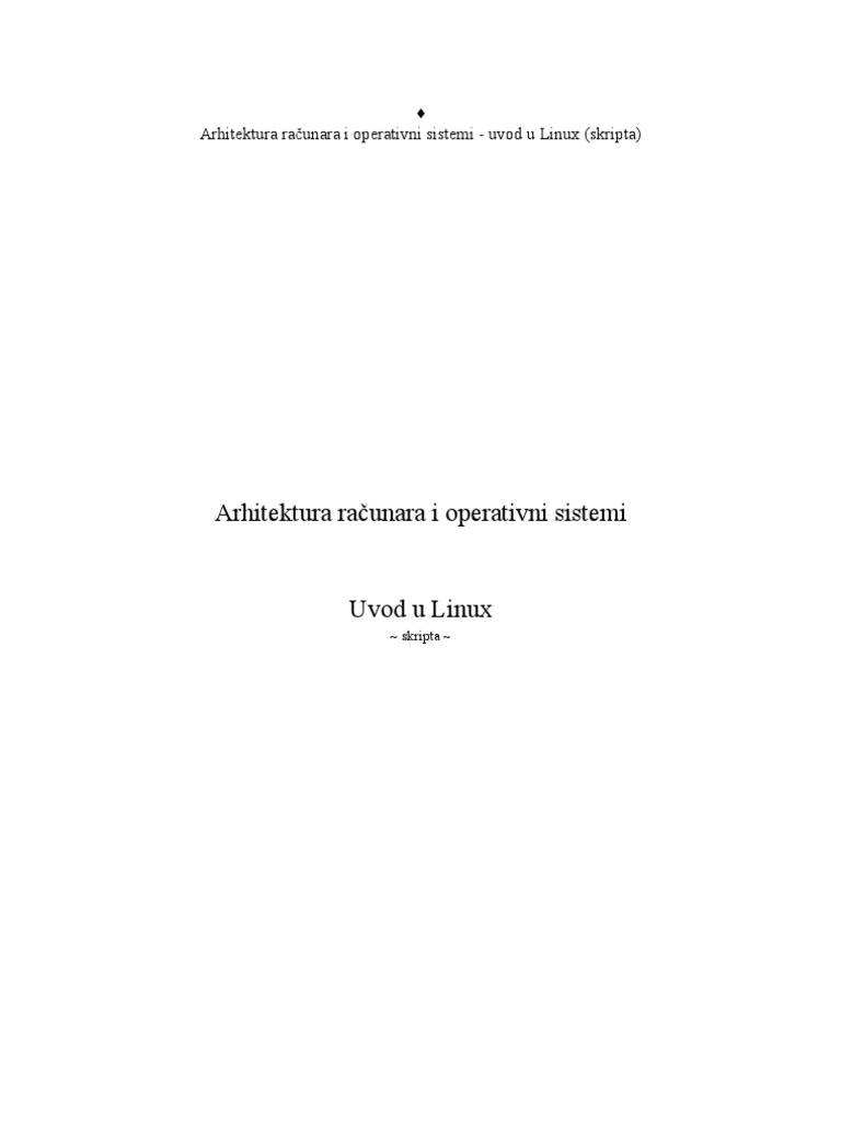 AROS Linux Skripta | PDF