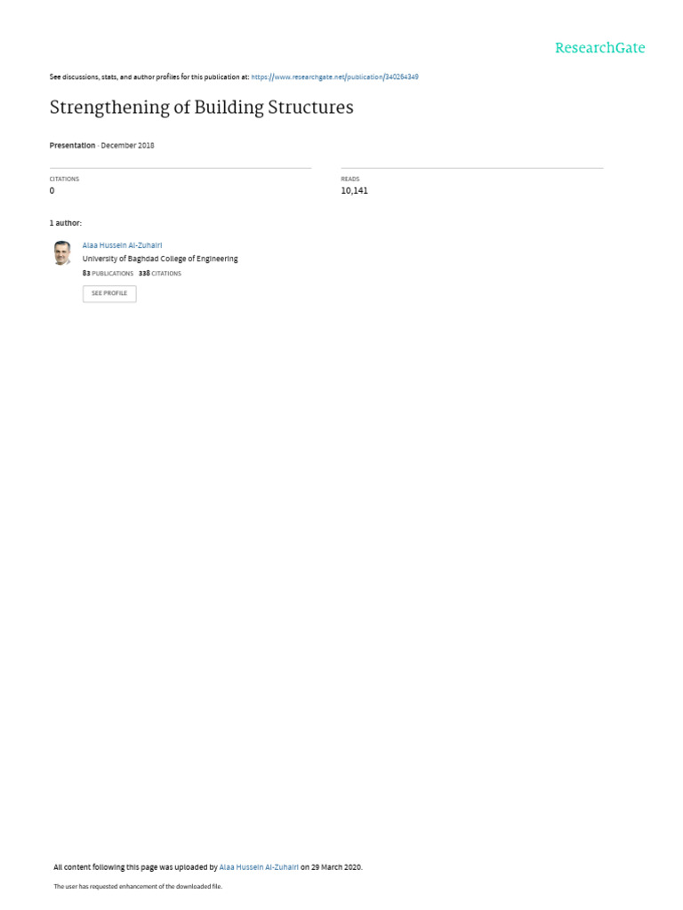 Strengthen G of Buildings Structures | PDF | Fibre Reinforced Plastic ...