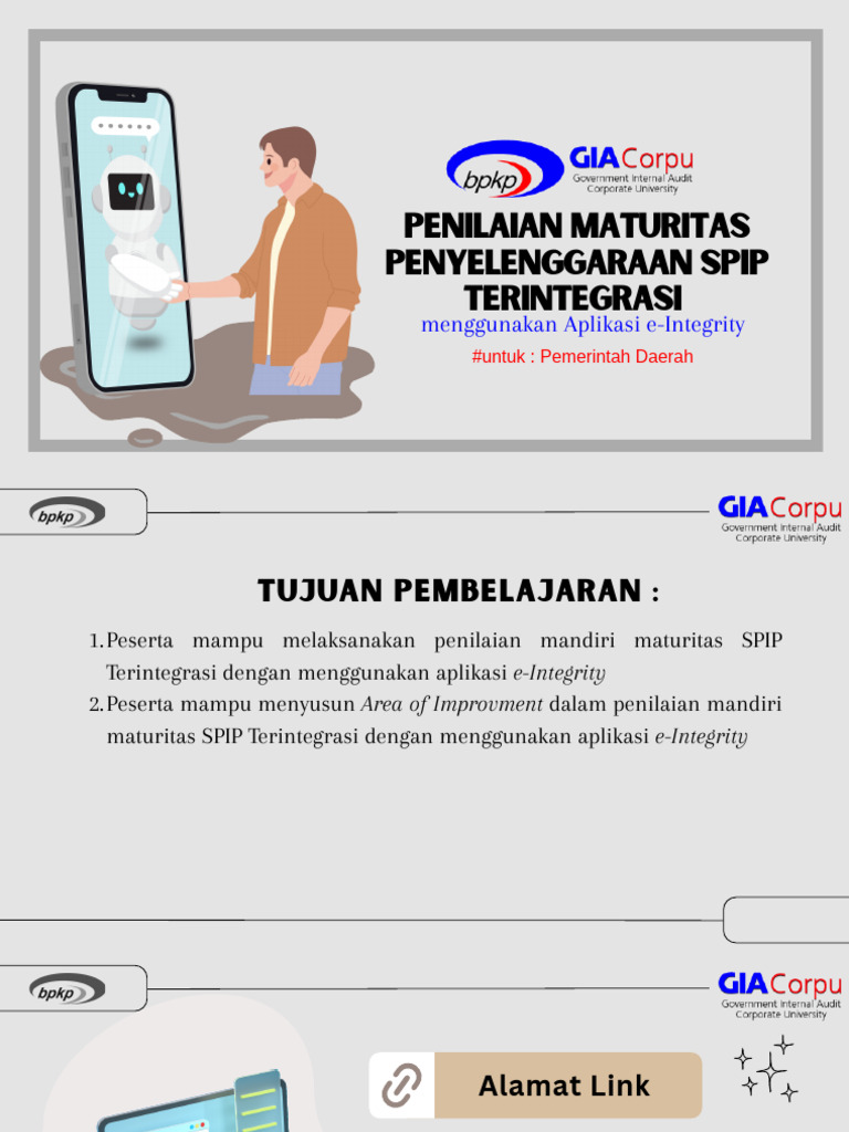 (Pemda) - Penilaian Dengan Aplikasi E-Integrity | PDF