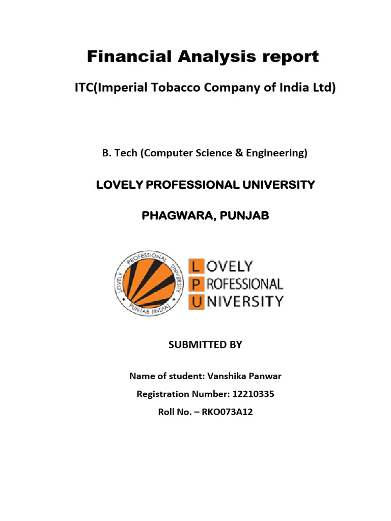 Financial Analysis Report | PDF | Capital Structure | Leverage (Finance)