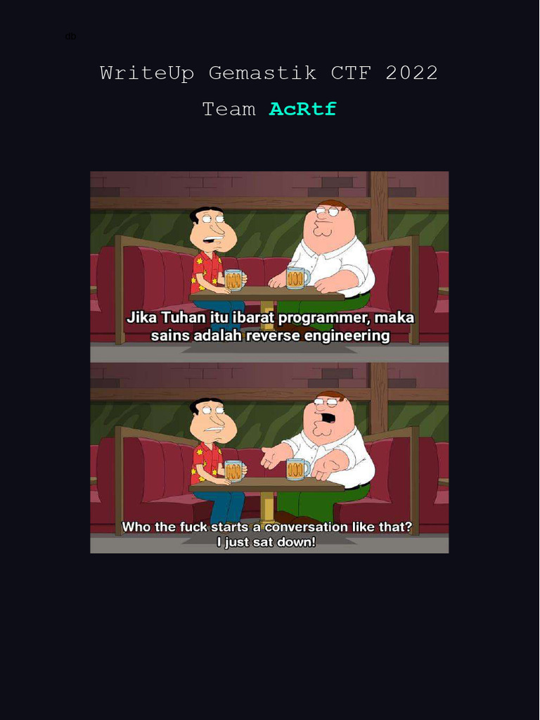 CTF AcRtf Gemastik 2022 | PDF