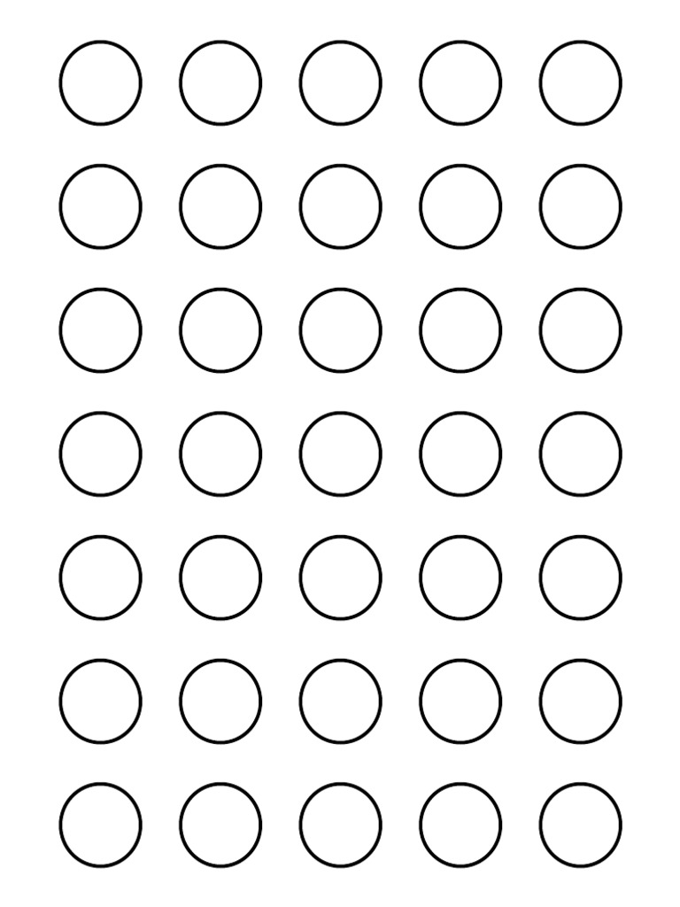 1 Inch Circle Pattern | PDF