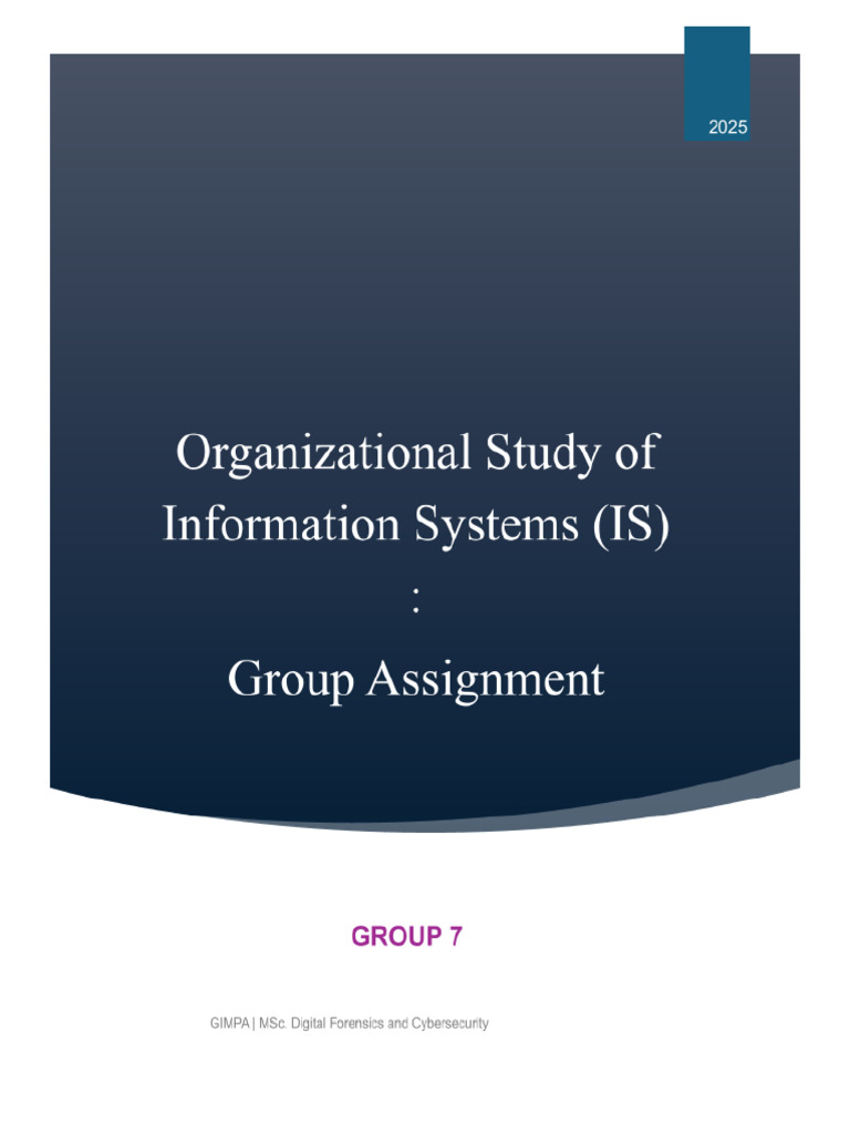 OSIS GROUP ASSIGNMENT - Group 7 | PDF | Collaboration | Innovation