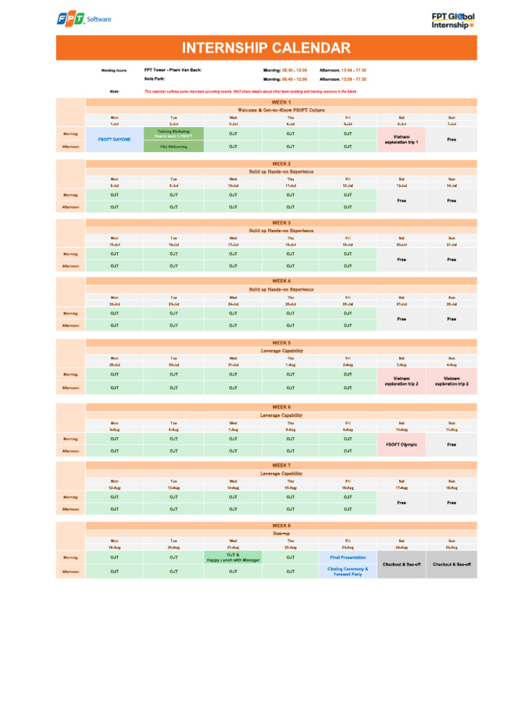 GIP-2024 Internship-Calendar Batch-1 240627 205840 | PDF