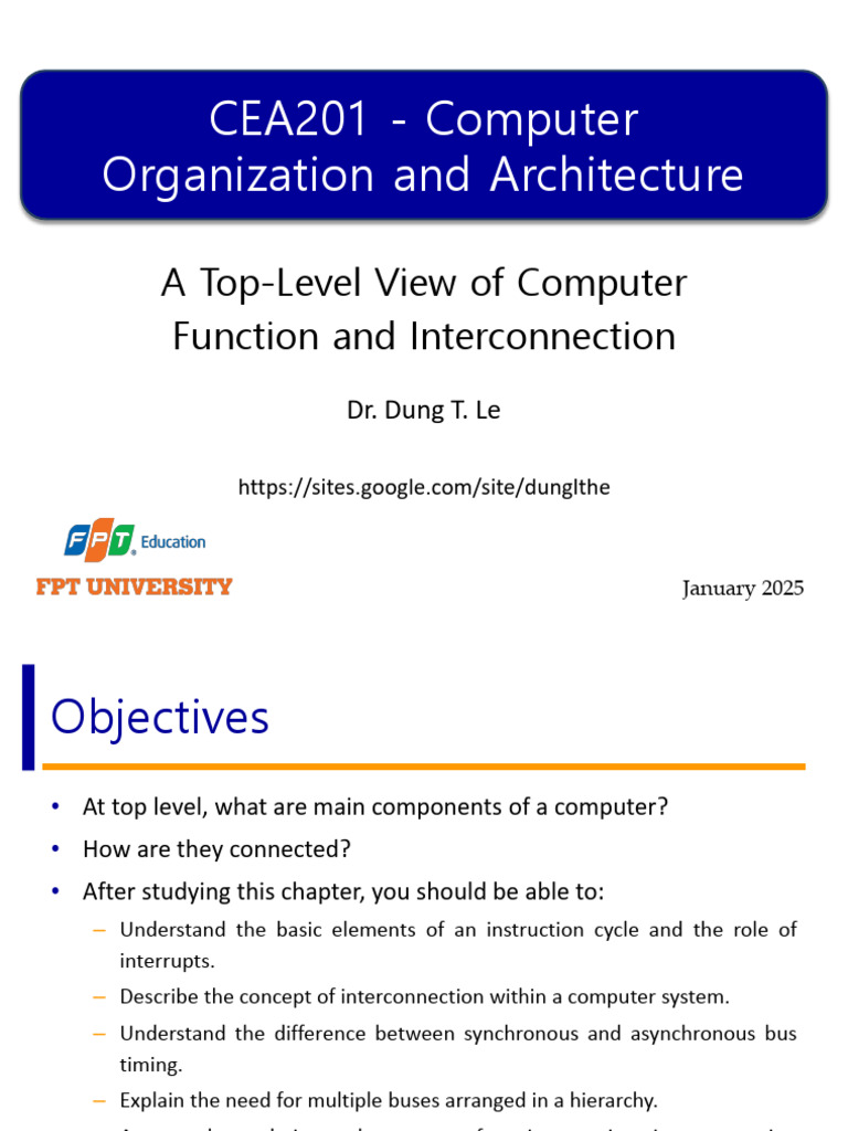 CEA201 - Chapter 3 - Top-Level View of Computer | PDF | Input/Output | Central Processing Unit