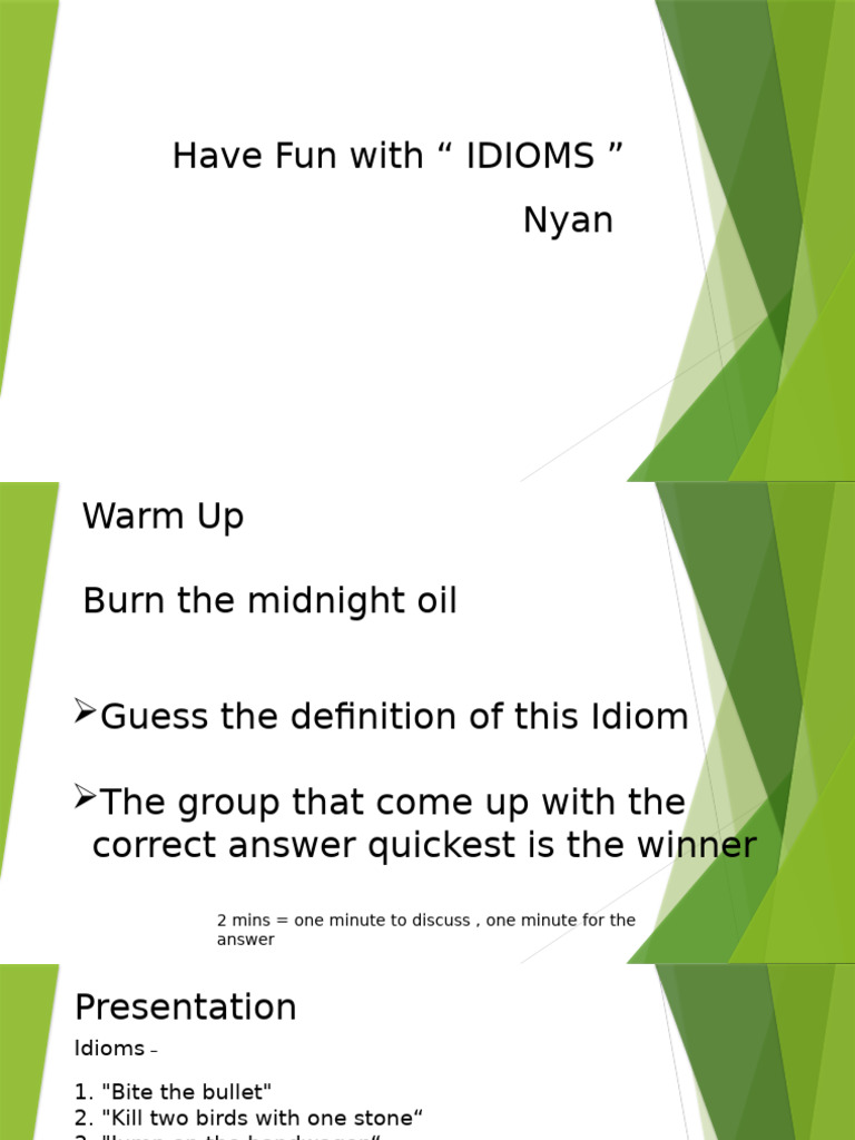 Have Fun With Idioms | PDF