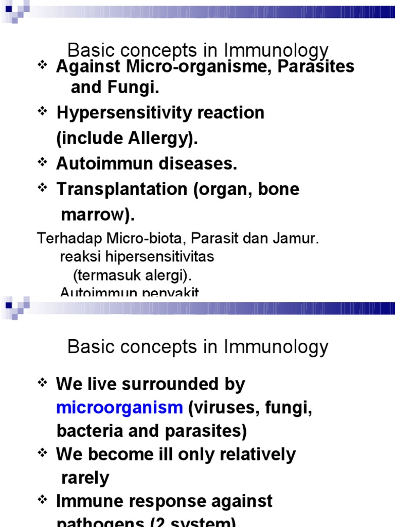 Basic Concepts in Immunology | PDF | T Cell | B Cell