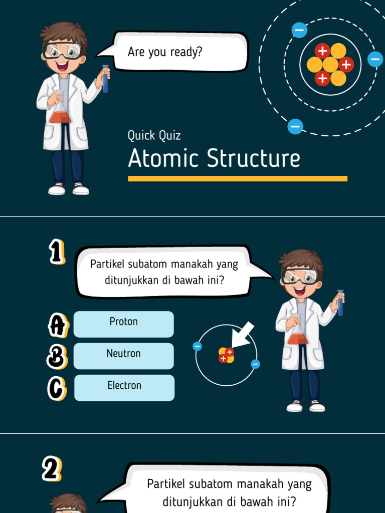 Quiz Atomic Structure Science | PDF