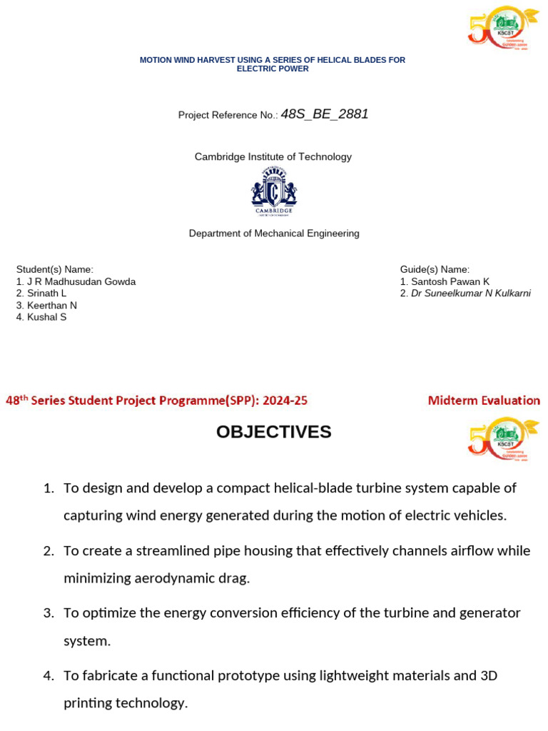 Project Reference No.:: Cambridge Institute of Technology | PDF ...