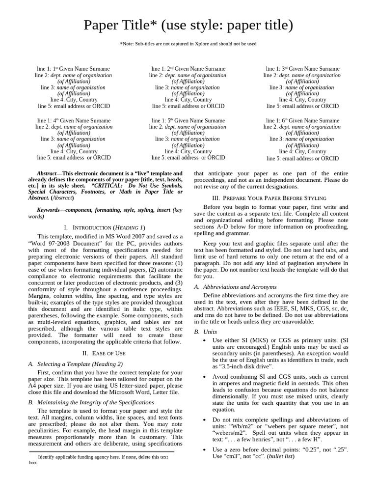 IEEE Paper-Conference-Template-A4 | PDF | International System Of Units ...