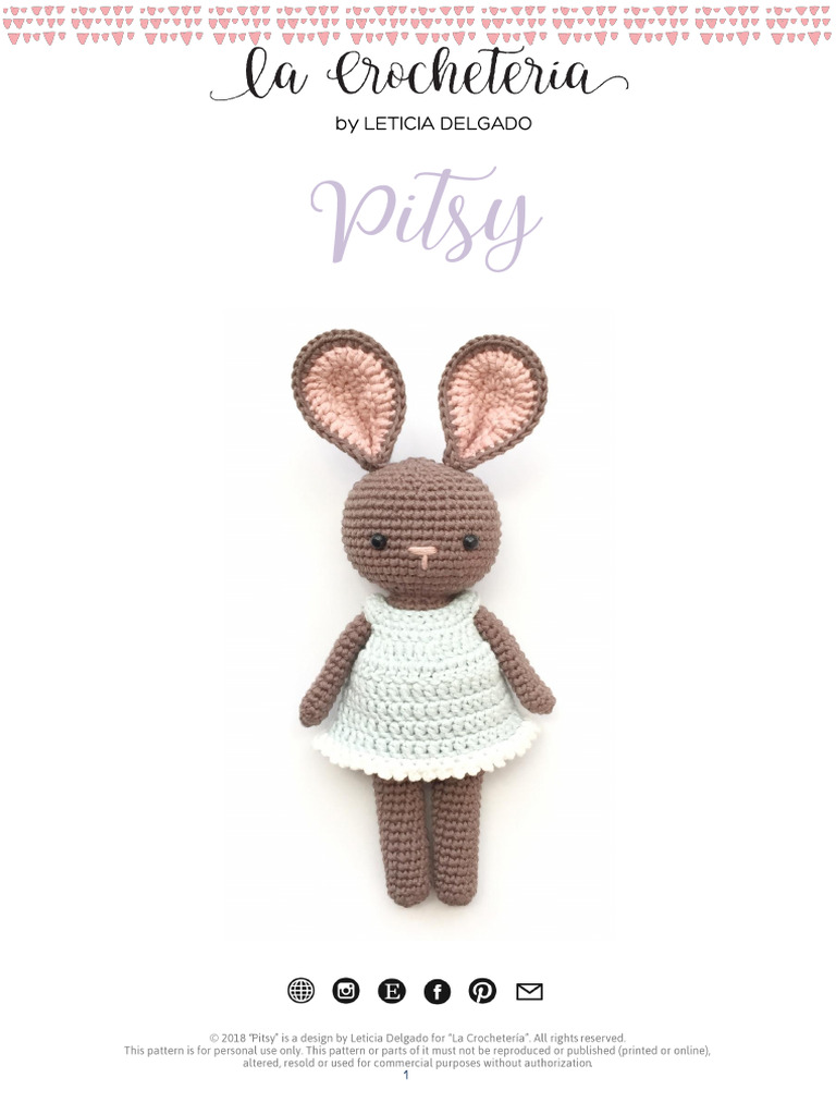 Pitsy Crochet Doll Pattern Guide | PDF
