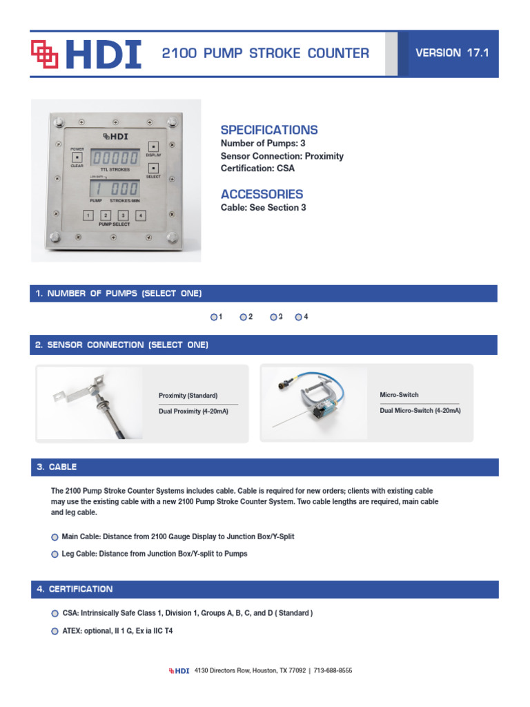 2100 Pump Stroke Counter System Guide | PDF | Equipment | Computer ...